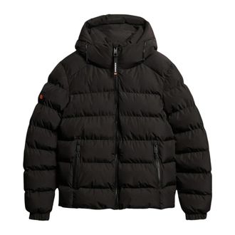Superdry Kapuzen-Sport-Pufferjacke - - Jackets - Herren - Schwarzk - XL