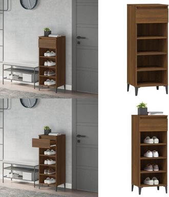 vidaXL Tagère à chaussures Chêne marron 40x36x105 cm Bois ingénierie - Etagere Chaussure - Rangements Chaussures - Meuble Chaussure - Rangement Chaussures