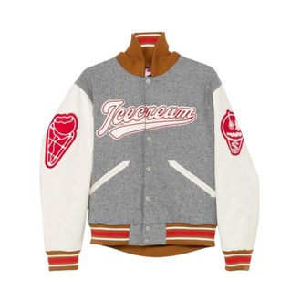 Billionaire Boys Club Homme, Vestes, Gris, Taille: S Veste Bomber en Laine M&eacute;lang&eacute;e