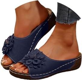 Generic Sandales orthop&eacute;diques confortables pour femme - Sandales d&eacute;t&eacute; plates 2026 - Soutien de la vo&ucirc;te plantaire - Tongs &agrave; bout ouvert - Sandales de marche 