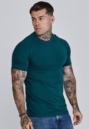 Siksilk Herren grünes Smart-T-Shirt M