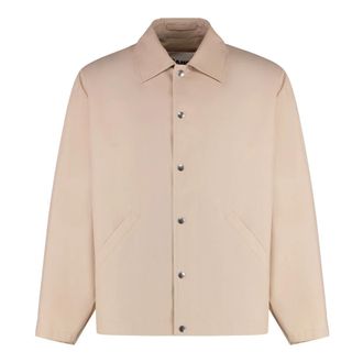 Jil Sander Logo Jacket - - Jackets - Herren - Beige - M