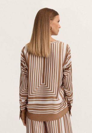 Bugatti Langarmbluse Modern Fit mit grafischem Print