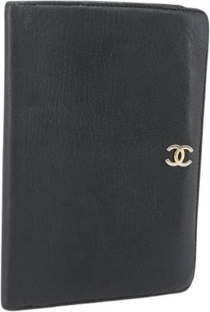 Chanel Pre-owned Cuir accessoires-de-bureau - Femme - Pre-owned - Noir - Taille: ONE Size