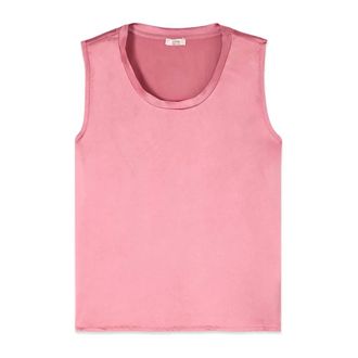 Oltre Femme, Tops, Rose, Taille: 48 FR Top en satin m&eacute;lang&eacute; viscose