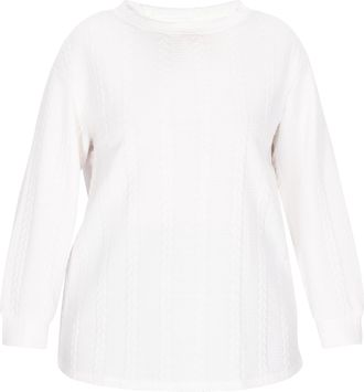 Felipa Sweatshirt in gro&szlig;en Gr&ouml;&szlig;en Frauen Wei&szlig;