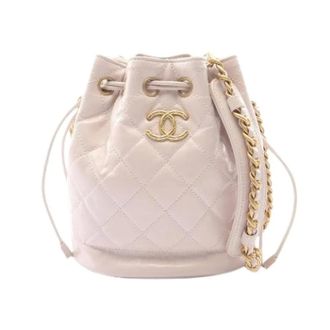 Chanel Sac seau en cuir matelass&eacute; Pre-owned - Femme - Pre-owned - Rose - Taille: ONE Size