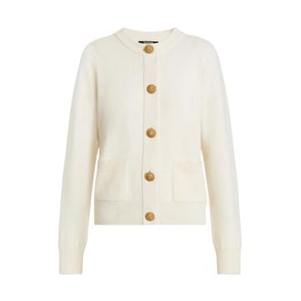 Balmain Femme, Pulls, Blanc, Taille: 38 FR Cardigans
