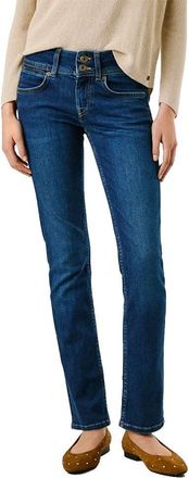 Pepe Jeans London Damen Slim Jeans LW Venus Jeans, Blau (Denim-5AB), 26W / 32L, Blau (Denim-5AB), 26 W/32 L