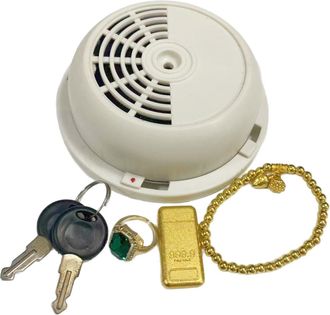 Generic Geheimsafe - Alarmf&ouml;rmige Verstecke f&uuml;r Wertgegenst&auml;nde | Verdeckter Fachbeh&auml;lter ohne Bohren f&uuml;r Zuhause, Geld, Schmuck, Bargeld, Schlafzimmer, Bank