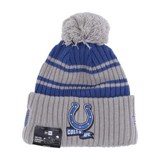 New Era Indianapolis Colts Pom Pom Beanie Hat - - Accessories - Herren - Grau - ONE SIZE