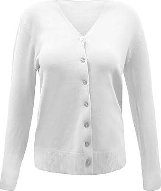 Generic Cardigan pour femme en tricot tendance pour sortir, v&ecirc;tements dext&eacute;rieur basiques, coupe ajust&eacute;e, printemps, confortable, doux, manches longues, cardi