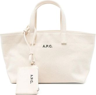 A.P.C. A.p.c., Femme, Sacs, Beige, Taille: ONE Size Le Drummer Toile Small