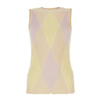 Burberry Besticktes Baumwollmischungs-Top - - Tops - Damen - Mehrfarbig - S