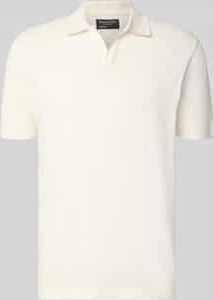 Marc O'Polo Regular Fit Poloshirt aus Baumwoll-Leinen-Mix