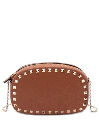Valentino Garavani mini sac à bandoulière Rockstud - Marron