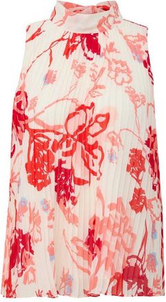 s.Oliver Muskelshirt Bluse Chiffonbluse mit Plisseefalten