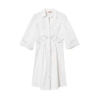 Twinset Damen, Kleider, Wei&szlig;, MGr&ouml;&szlig;e