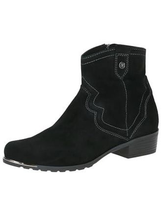 Caprice Bottines &agrave; Talon pour Femme 9-25306-43, Suede Noire, 39 EU