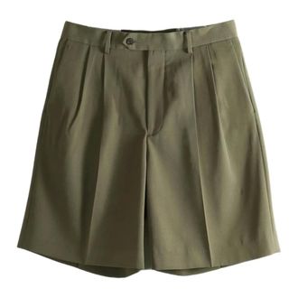 Auralee Homme, Shorts, Vert, Taille: 3XL Light Wool Max Gabardine Shorts