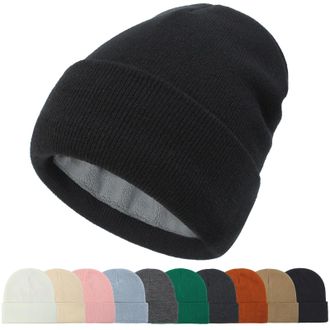 Dreshow Warme Strickm&uuml;tze f&uuml;r Damen Herren Winterm&uuml;tzen f&uuml;r Unisex Dicke Beanie M&uuml;tze f&uuml;r Extreme K&auml;lte