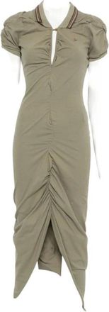 Vivienne Westwood Femme, Robes, Vert, Taille: 38 FR Gathered Detail Shirt Dress