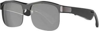 Generic Lunettes Bluetooth pour M9 Pro Intelligent Business Changement de couleur Lunettes de soleil UV Smart Music Appels Wearables Écoute résistante, Noir