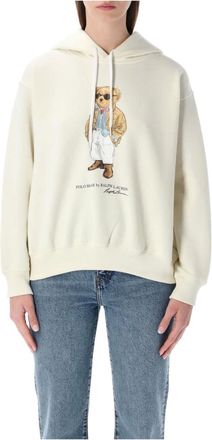 Polo Ralph Lauren Femme, Sweatshirts et sweats &agrave; capuche, Beige, Taille: 42 FR Sweat &agrave; capuche Bear
