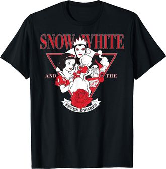 Disney Snow White Evil Queen Edgy Rose T-Shirt