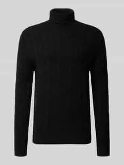 Christian Berg Slim Fit Strickpullover mit Zopfmuster