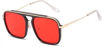 Generic Lunettes De Soleil Sport Dext&eacute;rieur &Agrave; Grande Monture For Hommes, Vacances For Femmes, Conduite(Red)
