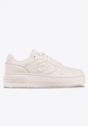 Lotto Plateausneaker LOTTO, Damen, Gr. 39, wei&szlig;, Synthetik, Schuhe Plateausneaker