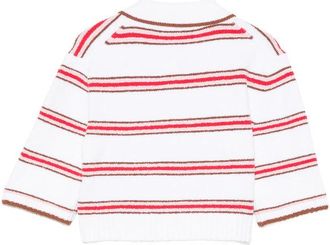 Amiri Striped Knit Sweater - White