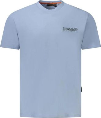 Napapijri Cotton T-Shirt - - Tops - Herren - Blau - S