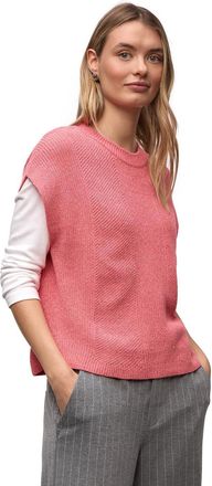Street One Ärmelloser Chenille Pullover Striking Coral 44