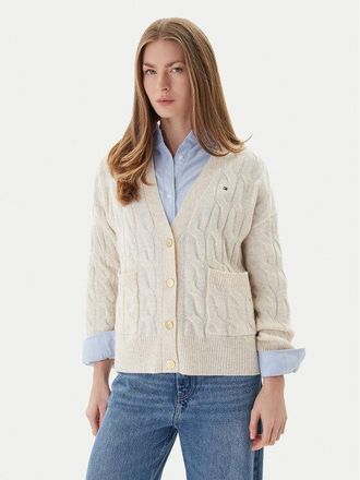 Tommy Hilfiger Strickjacke WW0WW43089 Beige Regular Fit