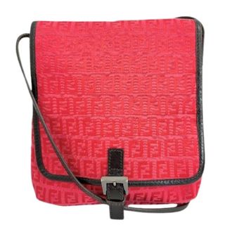 Fendi Sac bandouli&egrave;re en toile Pre-owned - Femme - Pre-owned - Rouge - Taille: ONE Size