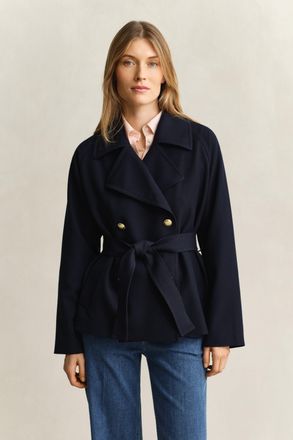 GANT Damen Kurzer Trenchcoat (XXL) EVENING Blau