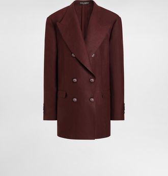 Dolce & Gabbana Double-breasted Jacket In Sartorial Linen Canvas - Frau Blazer Mehrfarbig 48