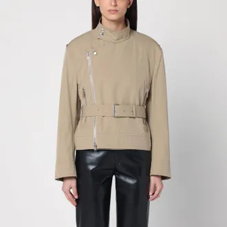 Bottega Veneta Leichte Jacke mit beigem G&uuml;rtel