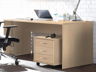 M&ouml;belando Schreibtisch B&uuml;rotisch Computertisch Arbeitstisch Tisch B&uuml;rom&ouml;bel Olli I Buche