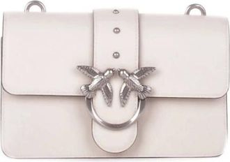 Pinko Pinko, Femme, Sacs, Blanc, Taille: ONE Size Love One Mini Sac Bandouli&egrave;re