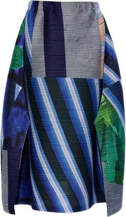 Issey Miyake Femme, Jupes, Multicolore, Taille: 46 FR City Collage Long Skirt