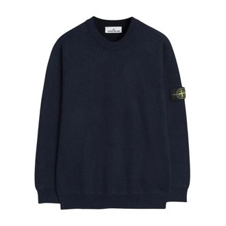 Stone Island Rippstrick-Pullover - - Sweatshirts & Hoodies - Herren - Blau - L