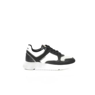 Cerruti Femme, Chaussures, Noir, Taille: 40 EU Baskets en cuir noir et blanc