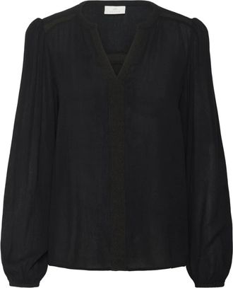 Kaffe Femme, Blouses et Chemises, Noir, Taille: 46 FR Blouses