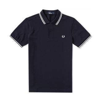 Fred Perry Slim Fit Twin Tipped Polo - - Tops - Herren - Blau - L