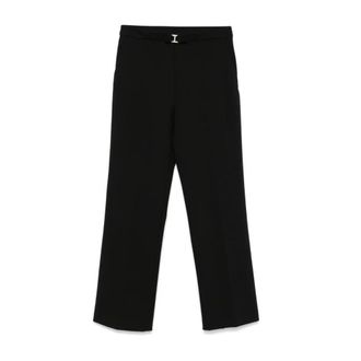 Twinset Elegante Schwarze Hose - - Trousers - Damen - Schwarzk - L