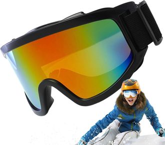 Generic Unisex Schneemaske | Anti-UV-Antibeschlag-Ski-Snowboardbrille, leichter Wintersportschutz für Männer und Frauen, ideal zum Radfahren, Wandern, Motorra