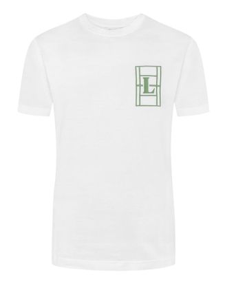 Lacoste T-Shirt aus schwerem Jersey mit Logo-Stickerei in